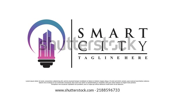 Smart City Logo Design Creative Concept: เวกเตอร์สต็อก (ปลอดค่า ...