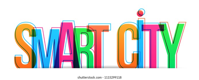 Smart City Word Concept Vector Illustration Stock Vector (Royalty Free ...