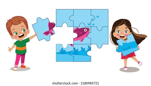 3,033 Teamwork kids puzzle Images, Stock Photos & Vectors | Shutterstock