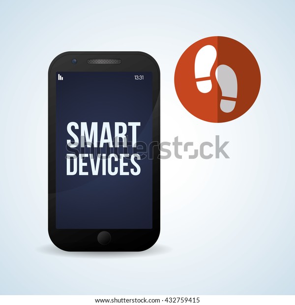 Smart Device Design Gadget Icon Isolated Stock Vector (Royalty Free ...