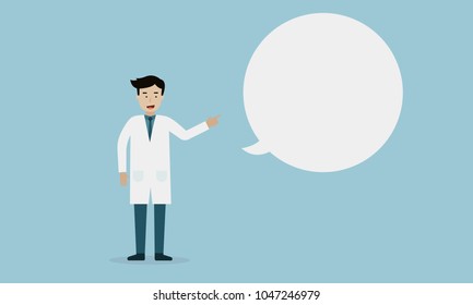 Nurse Talking Bubble Speech Medical Person Stock Vector (Royalty Free ...