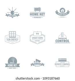 Smart Energy Logo Set Simple Set: vector de stock (libre de regalías ...