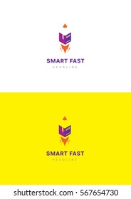 Smart Fast Education Logo Template Stock Vector (Royalty Free ...
