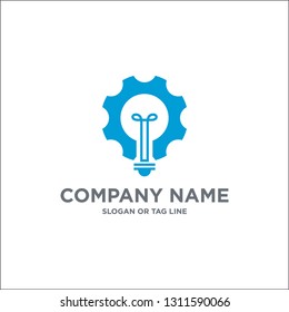 Smart Gear Light Logo Stock Vector (Royalty Free) 1311590066 | Shutterstock