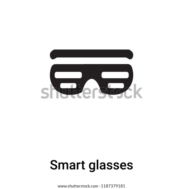 Smart Glasses Icon Vector Isolated On Stock Vector Royalty Free 1187379181 Shutterstock