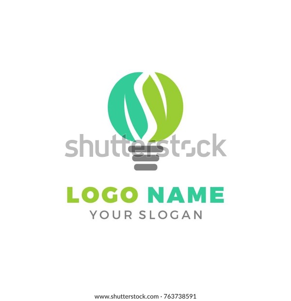 Smart Green Energy Logo Template Clever Stock Vector (Royalty Free ...