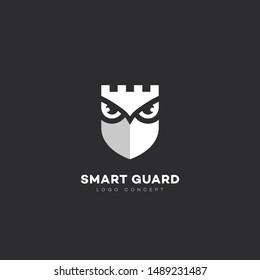 Smart Guard Logo Design Template Owl Stock Vector (Royalty Free ...