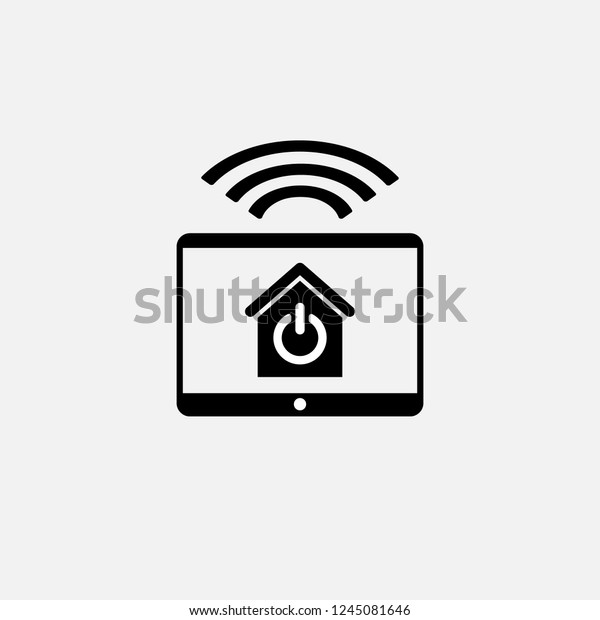 Smart Home App Icon Smart House Stock Vector (Royalty Free) 1245081646 ...