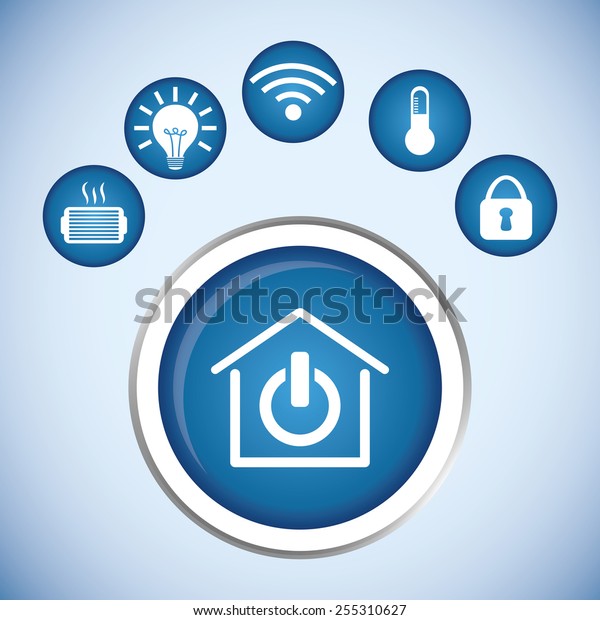Smart Home Design Vector Illustration Eps10 Stock Vector (Royalty Free ...