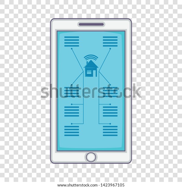 Smart Home Device Icon Cartoon Illustration Stock Vector (Royalty Free ...