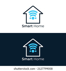 Smart Home Logo Design Template Stock Vector (Royalty Free) 2127799058 ...