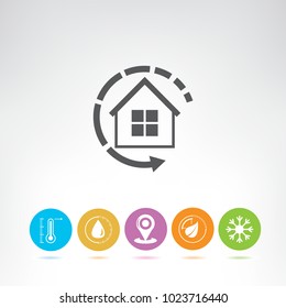 Smart Home System Icons Stock Vector (Royalty Free) 1023716440 ...