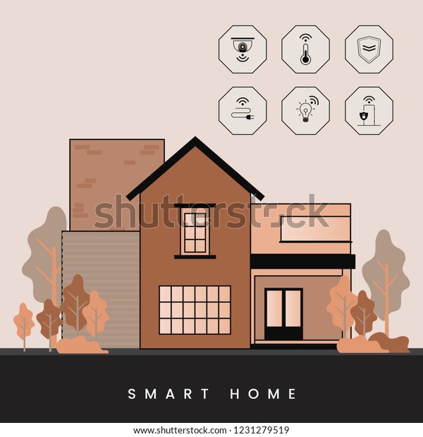 Smart Home Technology Infographic Vector Stock Vector (Royalty Free ...