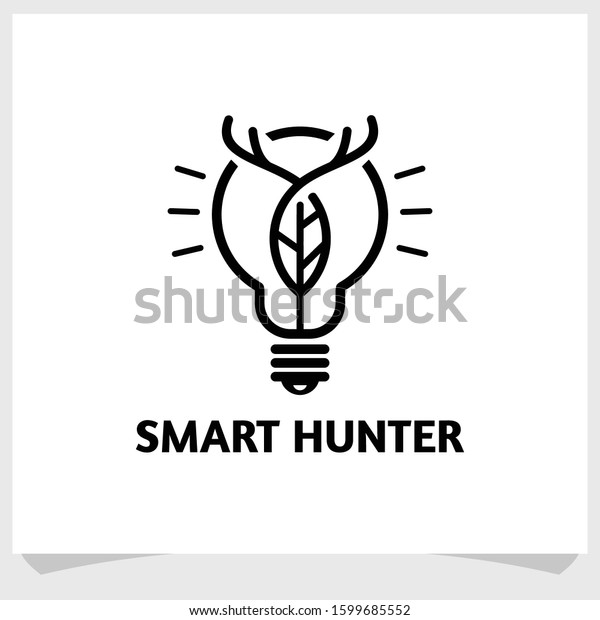 Smart Hunter Vintage Logo Design Vector Stock Vector (Royalty Free ...