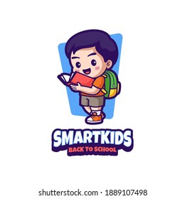 Smart Kids Back School Logo Design Stock Vector (Royalty Free ...