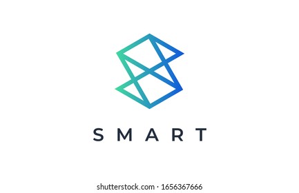 Smart Letter S Logo Design Stock Vector (Royalty Free) 1656367666 ...