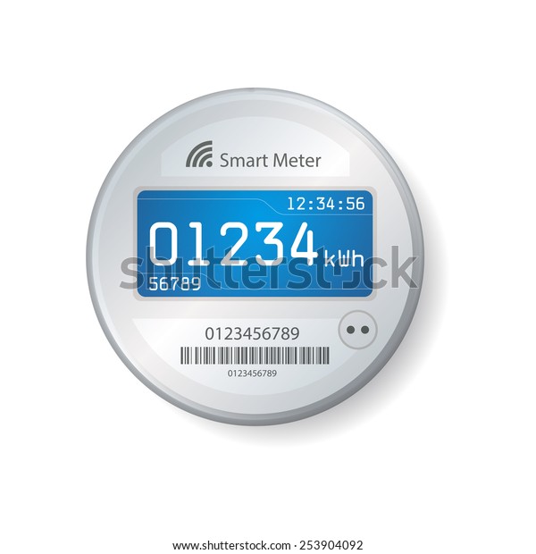 Smart Meter Illustration Stock Vector (Royalty Free) 253904092