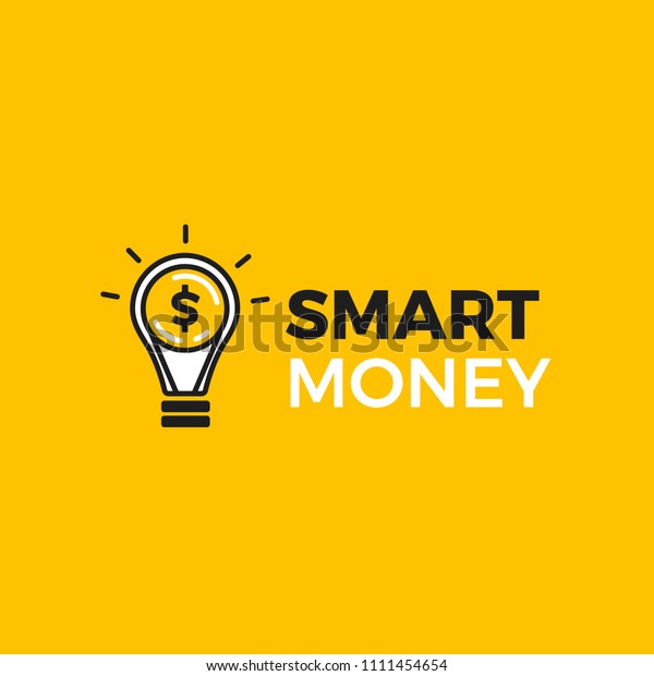 Smart Money Logo Luminous Light Bulb Stock Vector (Royalty Free ...