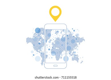 21,661 Cell Phone Mapping Images, Stock Photos & Vectors | Shutterstock