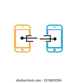 Smart Phone Connectivity Icon Logo Design Stock Vector (Royalty Free ...
