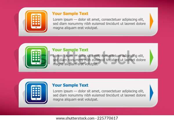 Smart Phone Design Template Vector Graphic Stock Vector (Royalty Free ...