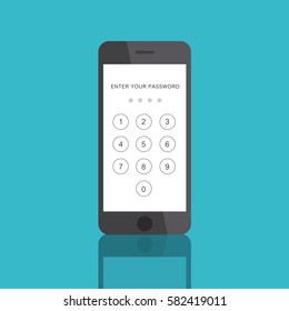 Phone Keypad Icons On Side Depicting Stock Vector (Royalty Free) 1068160535