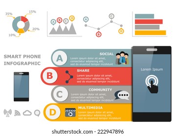 Timeline Infographics Design Template Icons Set Stock Vector (Royalty ...