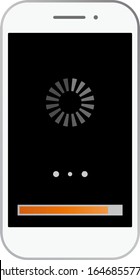 Smart Phone Load Screen Stock Vector (Royalty Free) 1646855770 ...