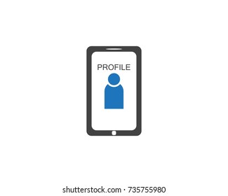 Smart Phone Profile Logo Design Stock Vector (Royalty Free) 735755980 ...