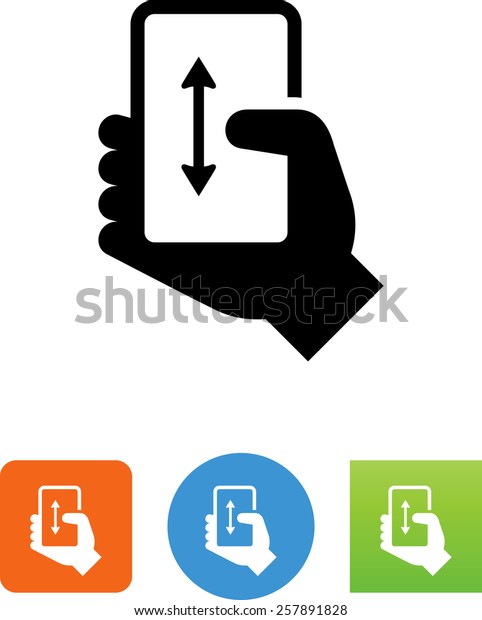Smart Phone Scrolling Icon Stock Vector (Royalty Free) 257891828