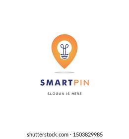 Smart Pin Logo Template Design Vector Stock Vector (Royalty Free ...