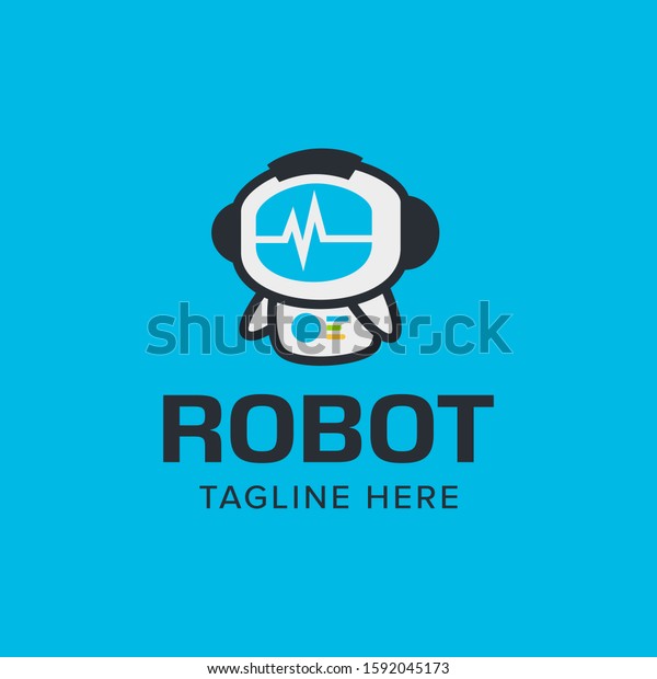 Smart Robot Logo Iconic Modern Playful Stock Vector (Royalty Free ...