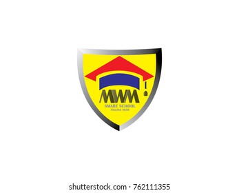 Smart School Logo Design Template Education Stock Vector (Royalty Free ...