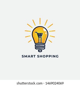 Smart Shopping Logo Vector Icon Ilustration Stock Vector (Royalty Free ...