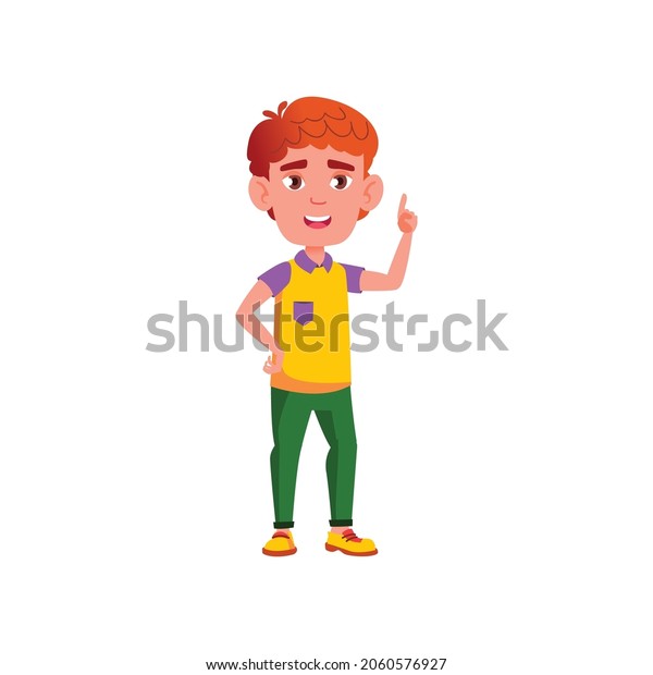 Smart Small Boy Kid Has Idea Stock Vector (Royalty Free) 2060576927 ...