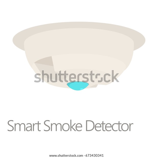 Smart Smoke Detector Icon Cartoon Illustration Stock Vector (Royalty ...