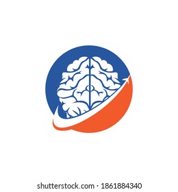 Smart Travel Vector Logo Design Brain Stock Vector (Royalty Free ...