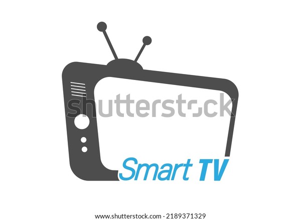 Smart TV. Plantilla para un logotipo,: vector de stock (libre de ...