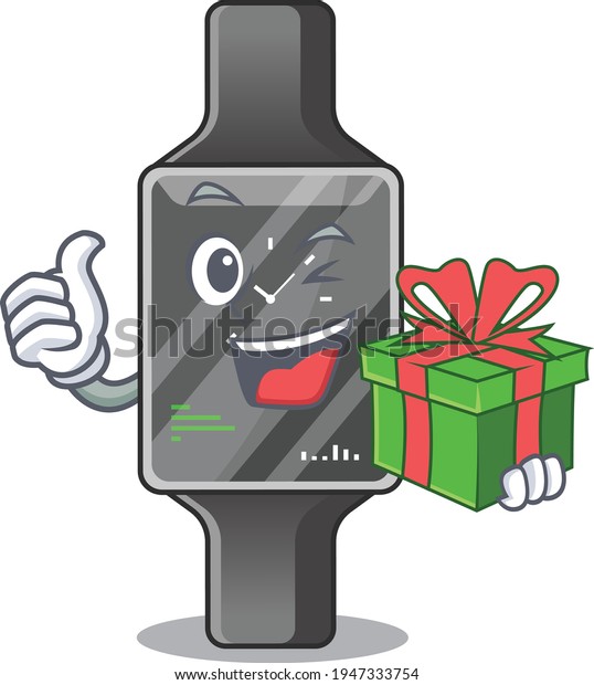 Smart Watch Cartoon Character Concept Big Stock Vector (Royalty Free ...