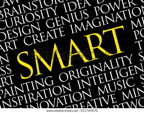 Smart Word Cloud Collage Creative Business Stock Vector (Royalty Free ...