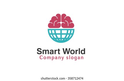 Smart World Logo Symbol Design Illustration Stock Vector (Royalty Free ...
