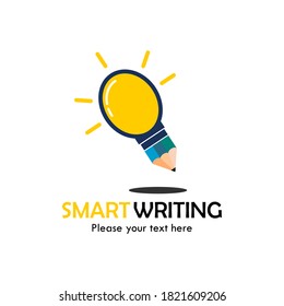 Vektor Stok Smart Writing Symbol Logo Template There (Tanpa Royalti ...