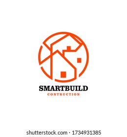 Smartbuild Vector Company Logo Concept Home Stock Vector (Royalty Free ...