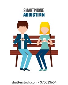 Smartphone Addiction Design Stock Vector (Royalty Free) 375013654 ...