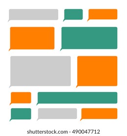 Smartphone Blank Sms Text Mobile Message Stock Vector (Royalty Free ...