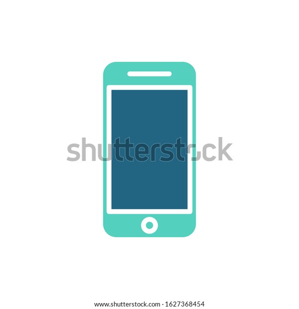 Smartphone Flat Icon Design Vector Illustration Stock Vector (Royalty ...