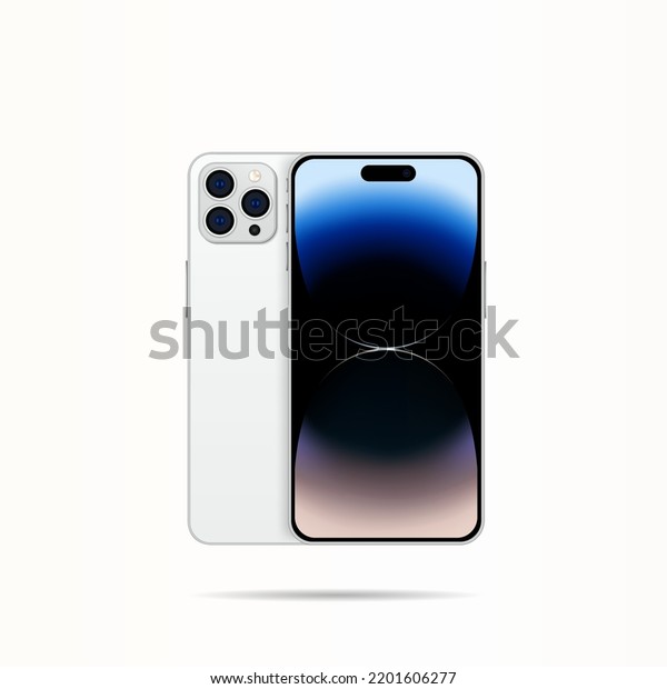 Smartphone Front Back View Illustration Stock Vector (Royalty Free ...
