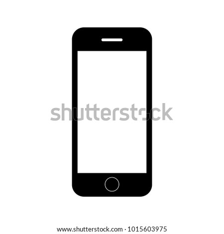 Smartphone Icon Iphone Style Cellphone Pictogram Stock Vector (Royalty ...