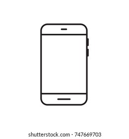 Smartphone Icon Modern Simple Flat Device Stock Vector (Royalty Free ...