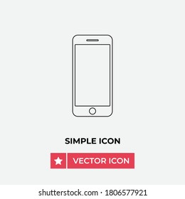 Smartphone Icon Vector Mobile Sign Stock Vector (Royalty Free ...
